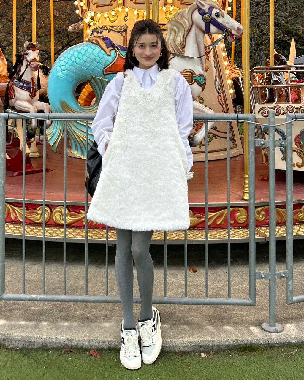 ADELE FUR DRESS/158cm/着用サイズF｜Bibiy.