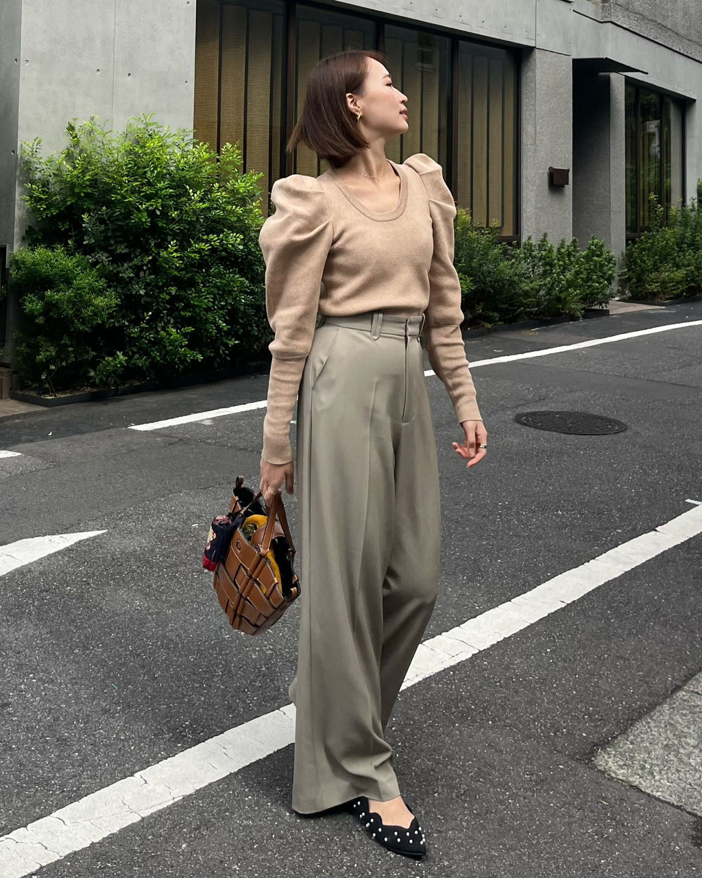 GABRIELLE PANTS/167cm/着用サイズM｜Bibiy.