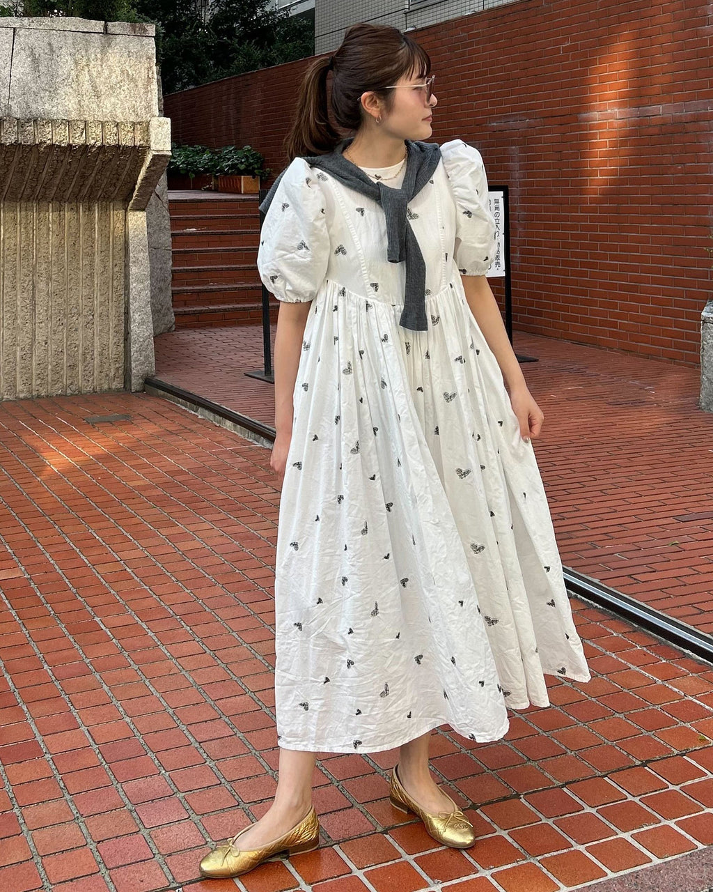 EMILY HEART DRESS/160cm/Wearing size F｜Bibiy.